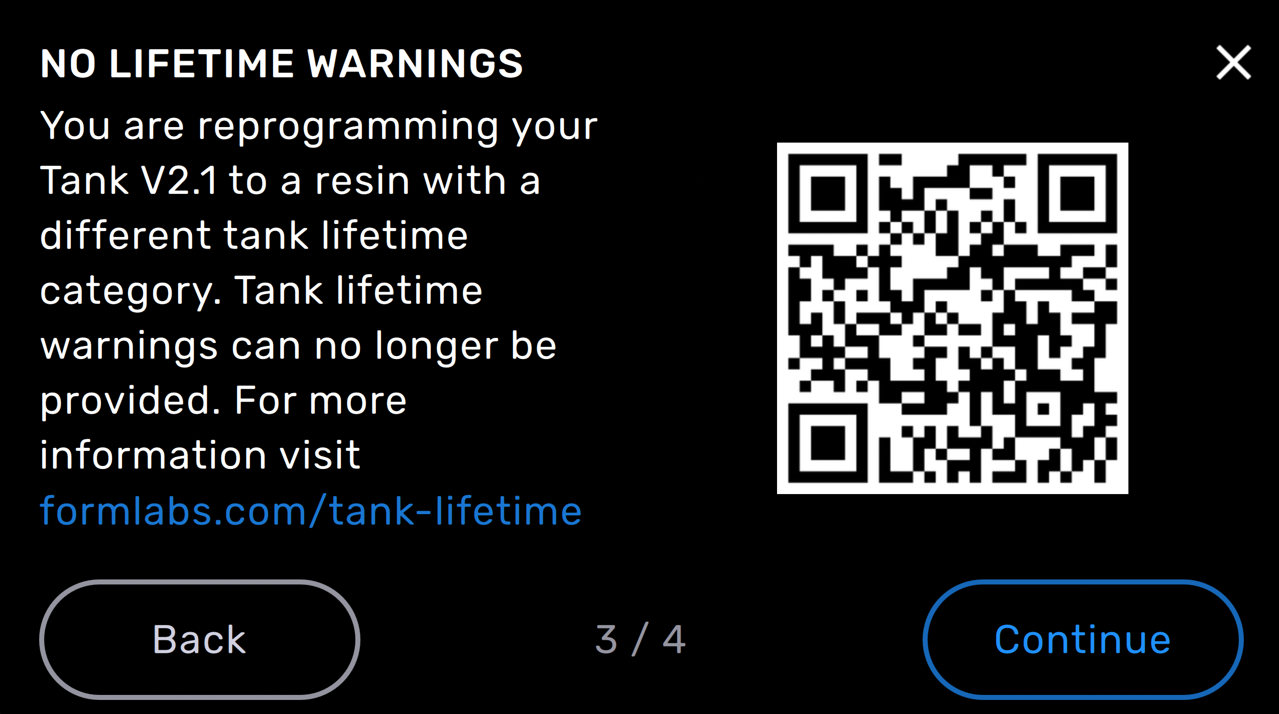 Reprogramming a resin tank (Form 3/Form 3B)
